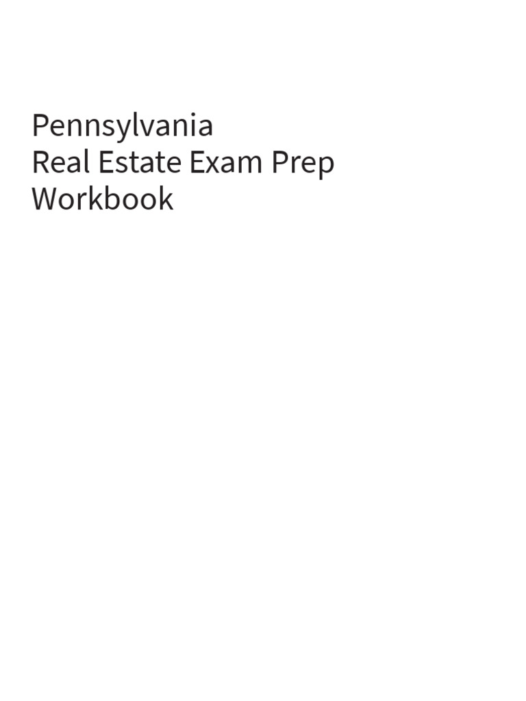 Pa real estate exam prep | PDF | Private Law