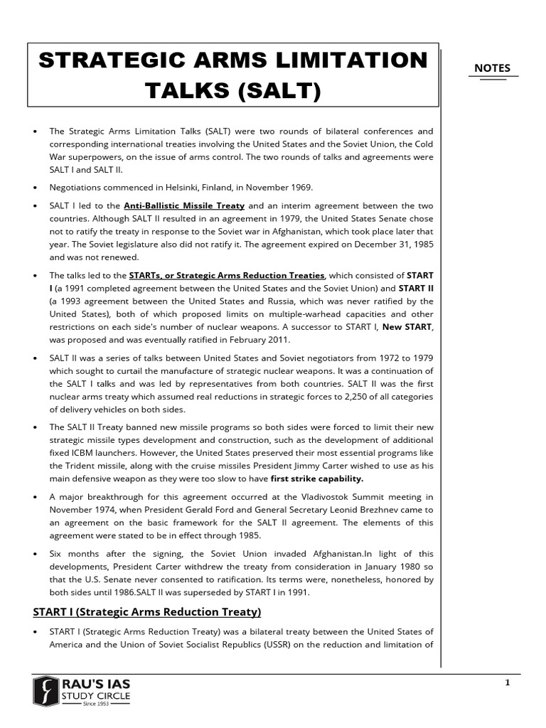 Compilation of All &ABM Treaty | PDF | Start I | Intercontinental ...