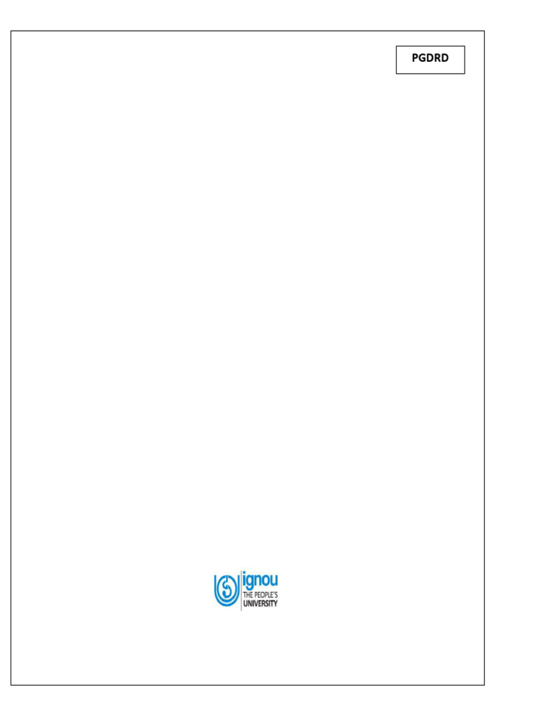 PGDRD Eng-2023-24-Revised-2023 - Odl-1 | PDF | Communication