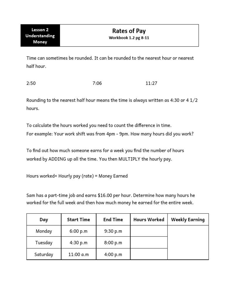 Rates of Pay | PDF