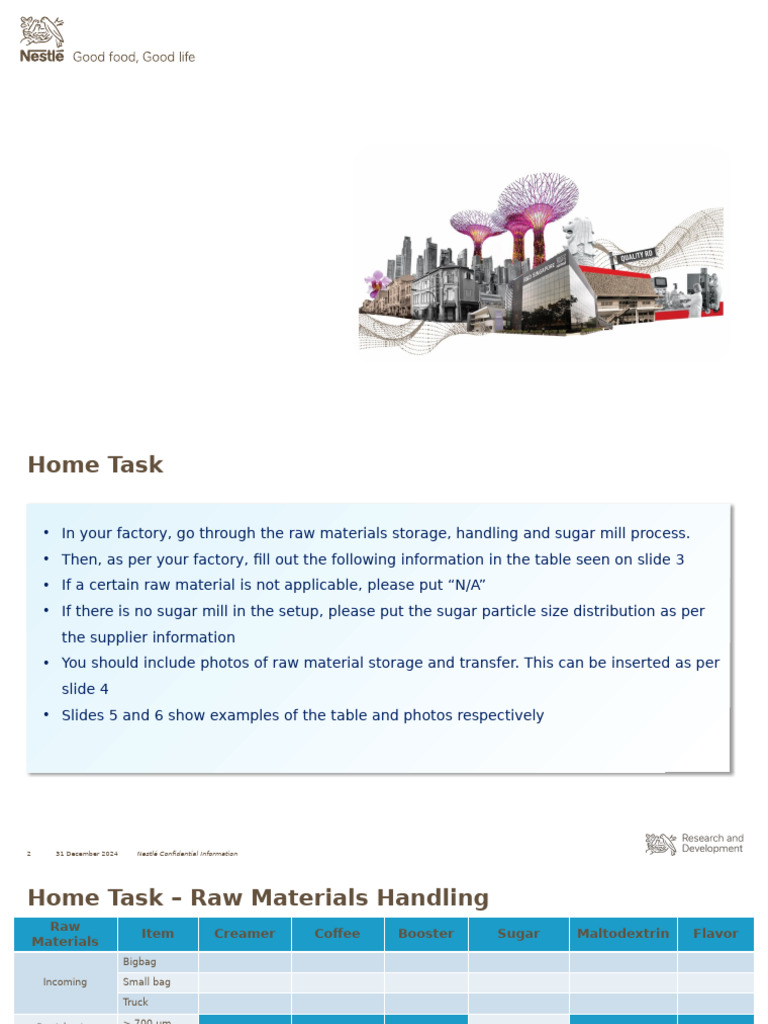 Raw Materials Handling for NESCAFÉ Course | PDF | Carbohydrates | Food ...