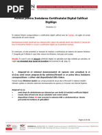 Instructiuni Reinnoire Online DigiSign | PDF