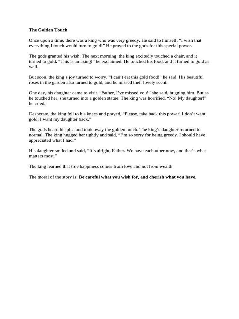 The Golden touch | PDF