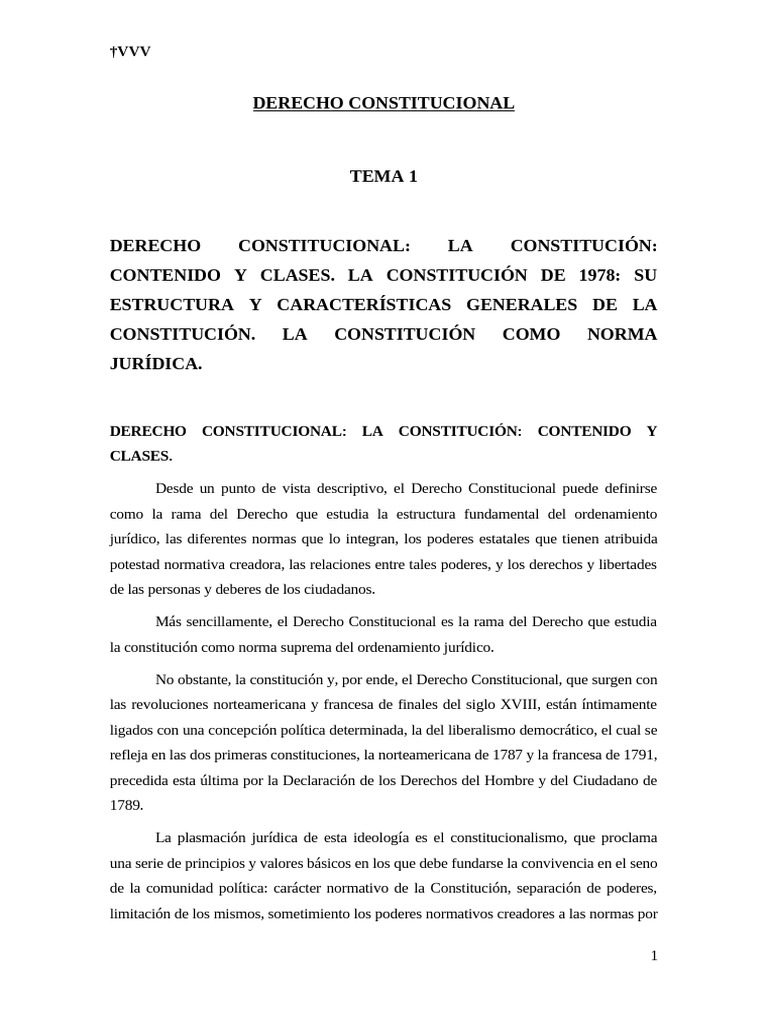 Introducción al Derecho Constitucional | PDF | Constitución | Ley ...