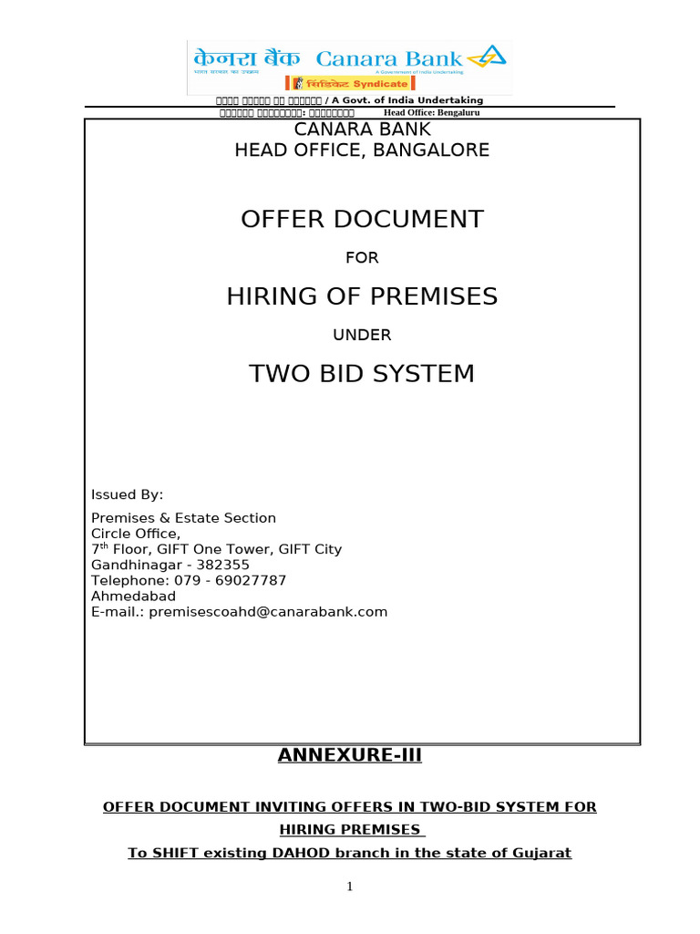 Two Bid System SHIFTING3 | PDF | Lease | Leasehold Estate