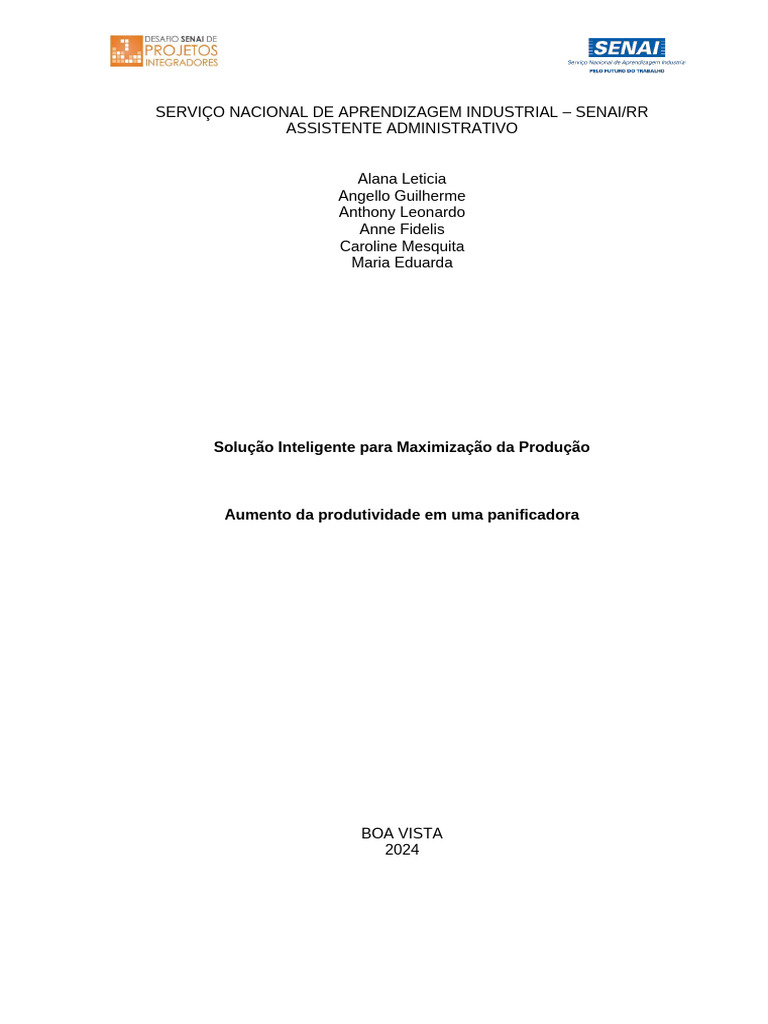 Projeto - PI - Modelo - Versão 2024 - Atual | PDF | Despesa | Economia