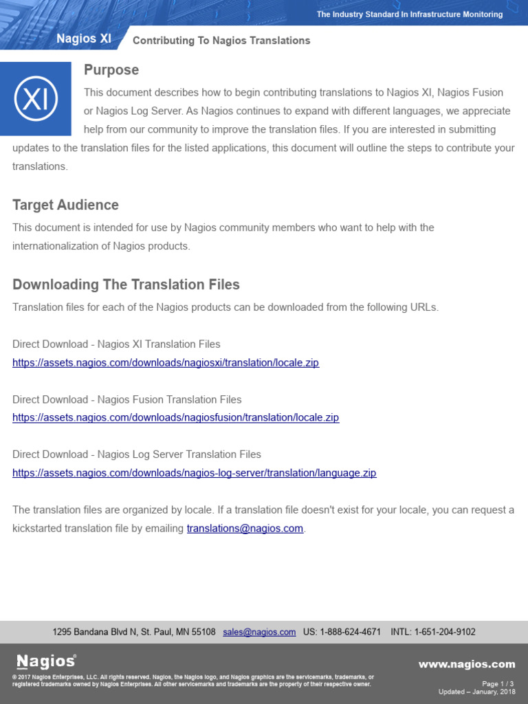 Contributing To Nagios Translations | PDF | Software | Computing