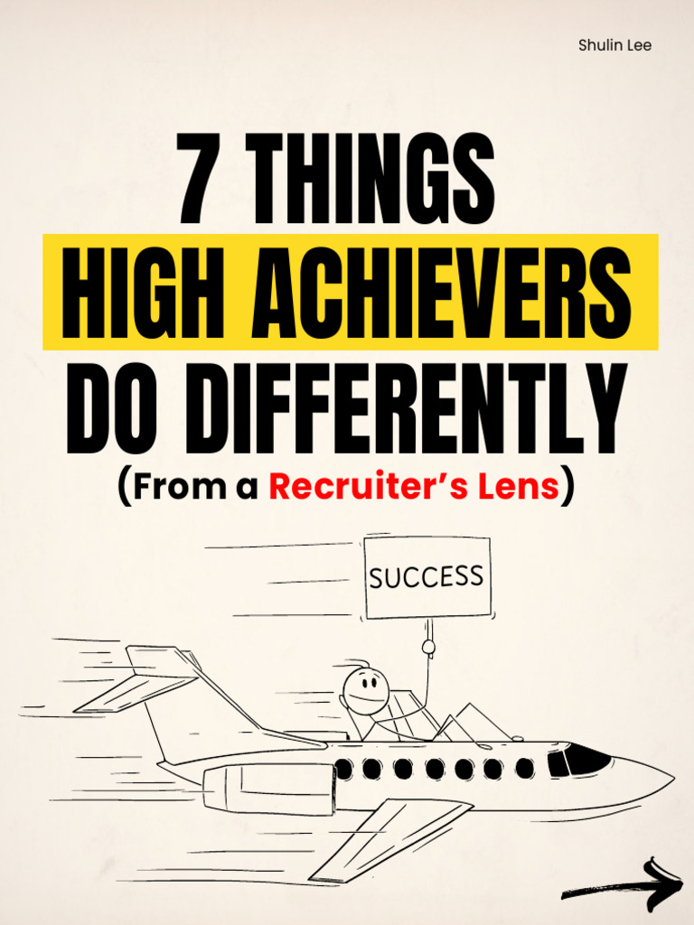 7 Things High Achievers Do That You Can Too 1733397266 | PDF
