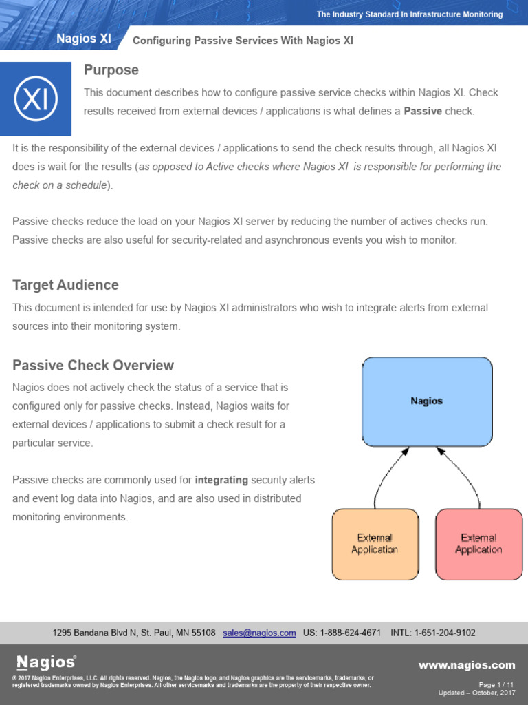 Configuring Passive Checks in Nagios XI | PDF | Trademark | Server ...