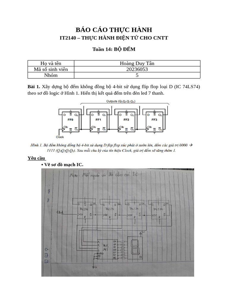 Lab 14 - (Họ và tên) - (MSSV) - (Nhóm) - 152025 | PDF