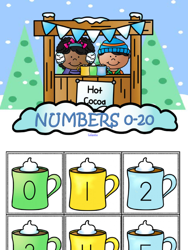 Winter Numbers 0-20 Freebie | PDF | Computing