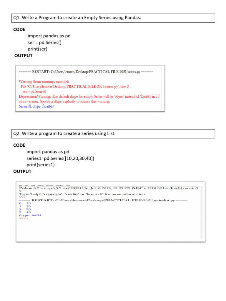 Record File 2024-25 | PDF | Comma Separated Values | Computer Programming