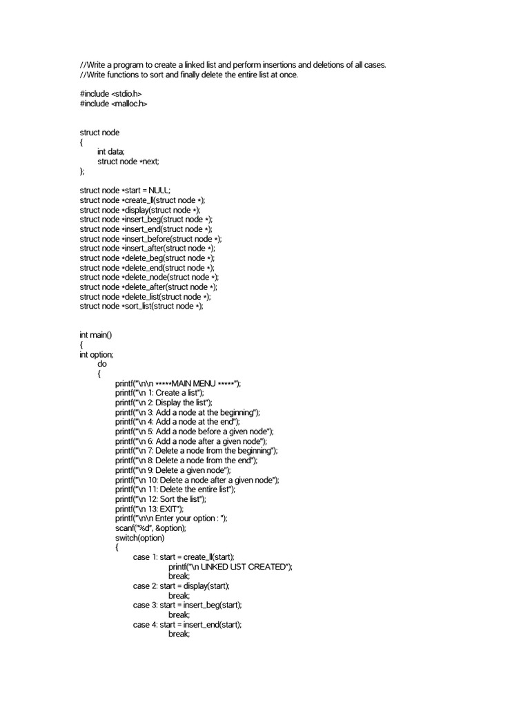 singly_linked_list | PDF singly_linked_list | PDF