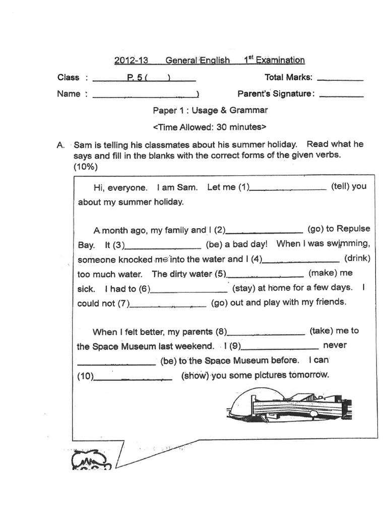 Primary School Exercise3 | PDF