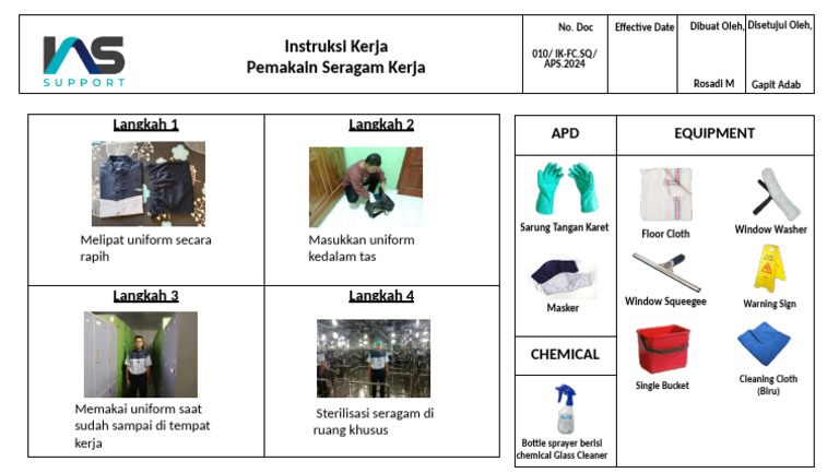 IK Pemakaian Seragam ACS | PDF