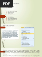 Panduan Transformasi Data di Eviews | PDF | Metode & Bahan Ajar | Teknologi & Rekayasa