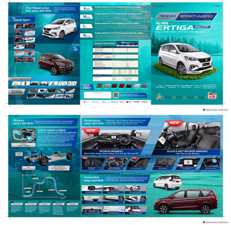 FA Ertiga Hybrid Brochure 220602A | PDF