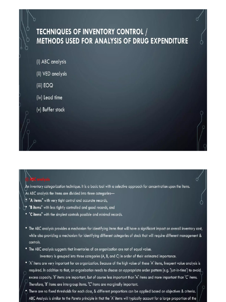 Drug Store MGMT and Inventory Control | PDF