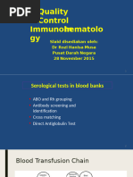 Blood Bank Quality Control Procedures | PDF | Blood Plasma | Platelet