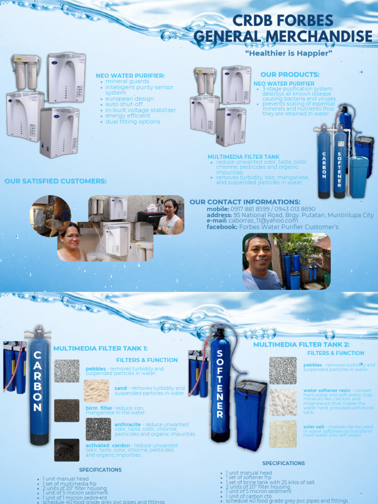 PRODUCT PAMPLET | PDF | Water Purification | Chemistry