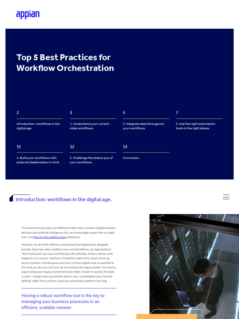 Ebook Top Five Best Practices For Workflow Orchestration - EN | PDF | Business