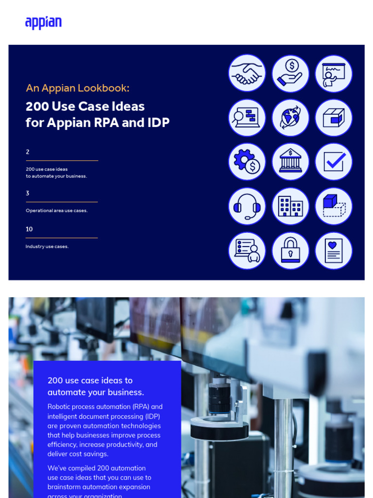 200 Automation Use Cases for RPA & IDP | PDF | Business
