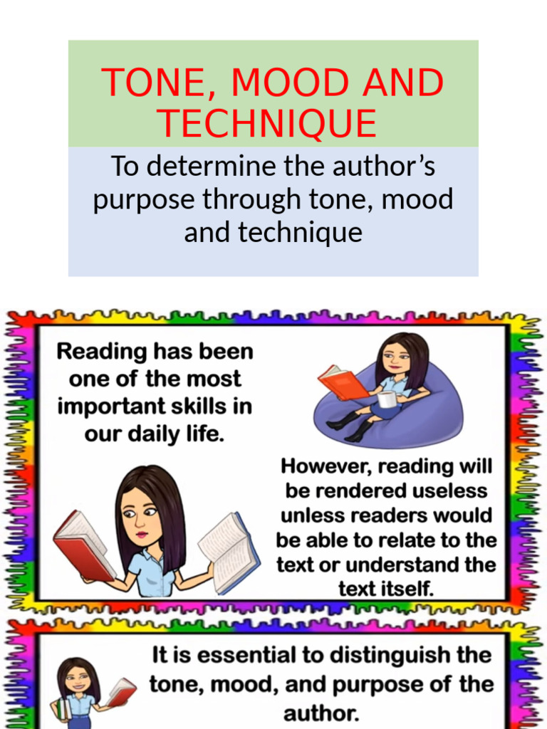 Tone, Mood & Technique of Author's Purpose | PDF