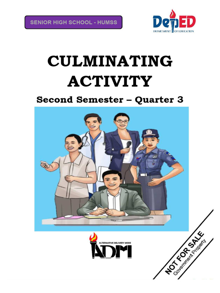 Humss Culminating Activity Quarter 3 Week 1 8 Compress | PDF | Rubric ...