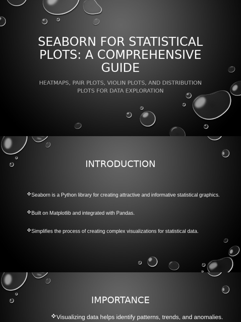 Seaborn For Statistical Plots | PDF | Data Analysis | Histogram