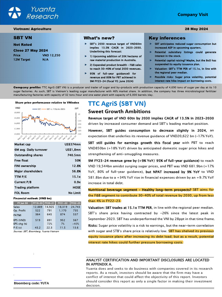 SBT Company Visit Edited 1 1 | PDF | Book Value | Preferred Stock