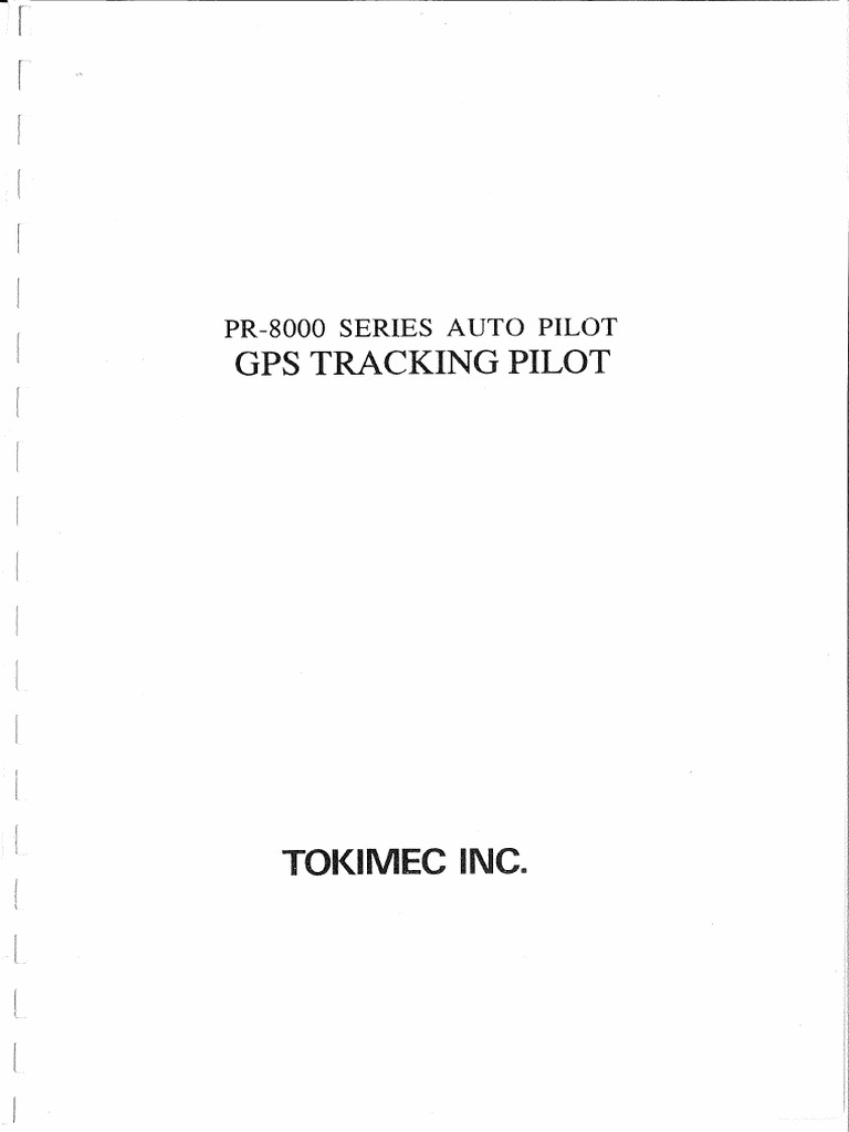 PR-8000 GPS Tracking Pilot | PDF