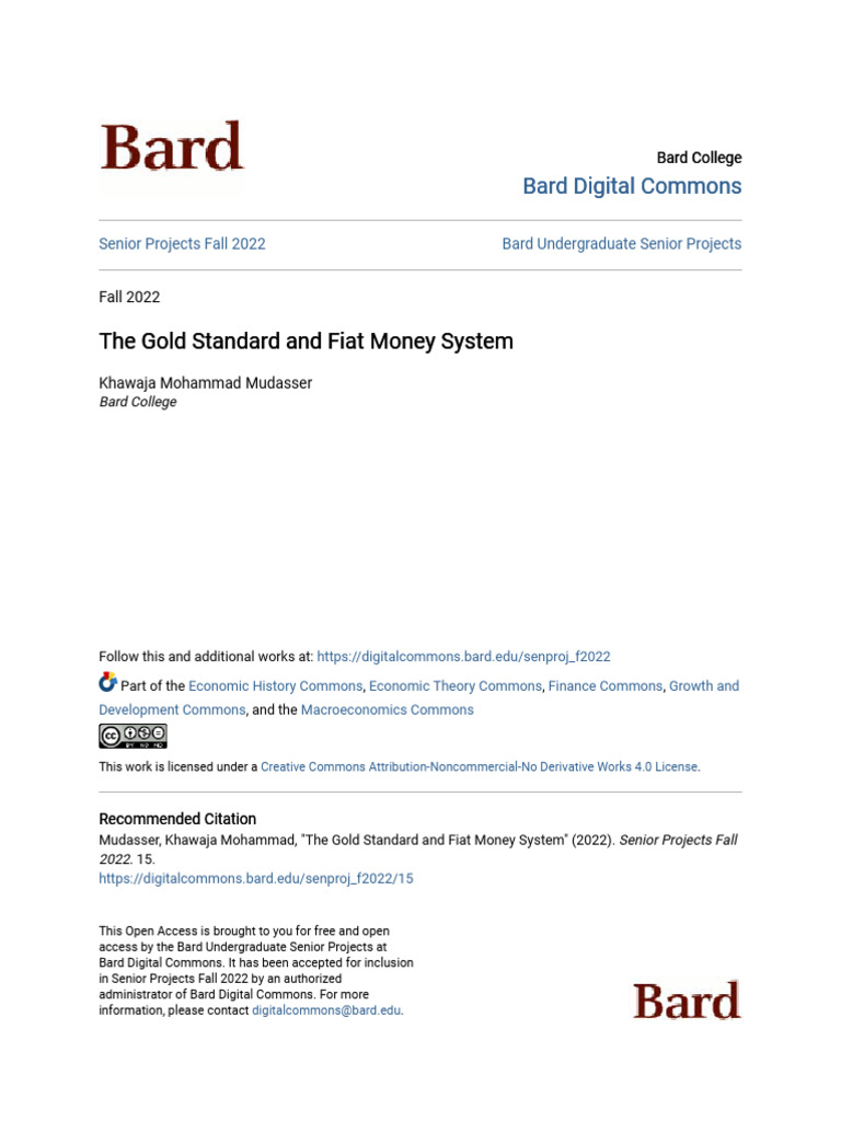 The Gold Standard and Fiat Money System | PDF | Money | Fiat Money