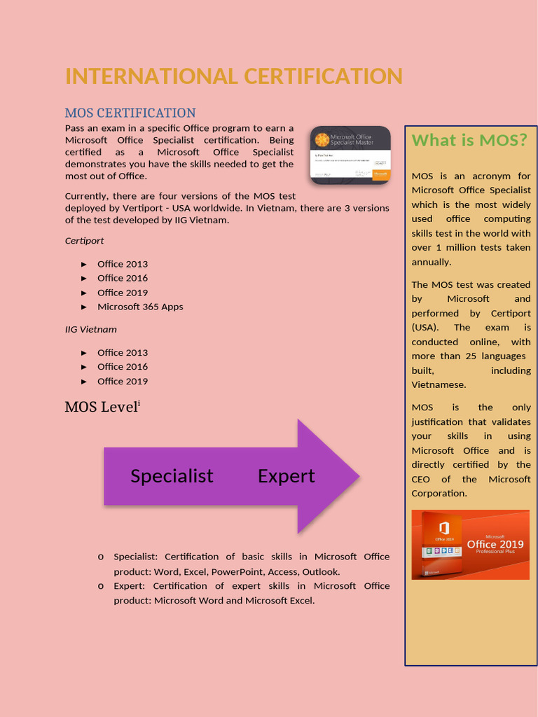 MOS Word 2019 Practice Test Guide | PDF | Microsoft Office | Microsoft ...