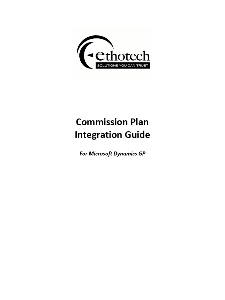Commission Plan Integration Guide18 | PDF | Boolean Data Type | Sales