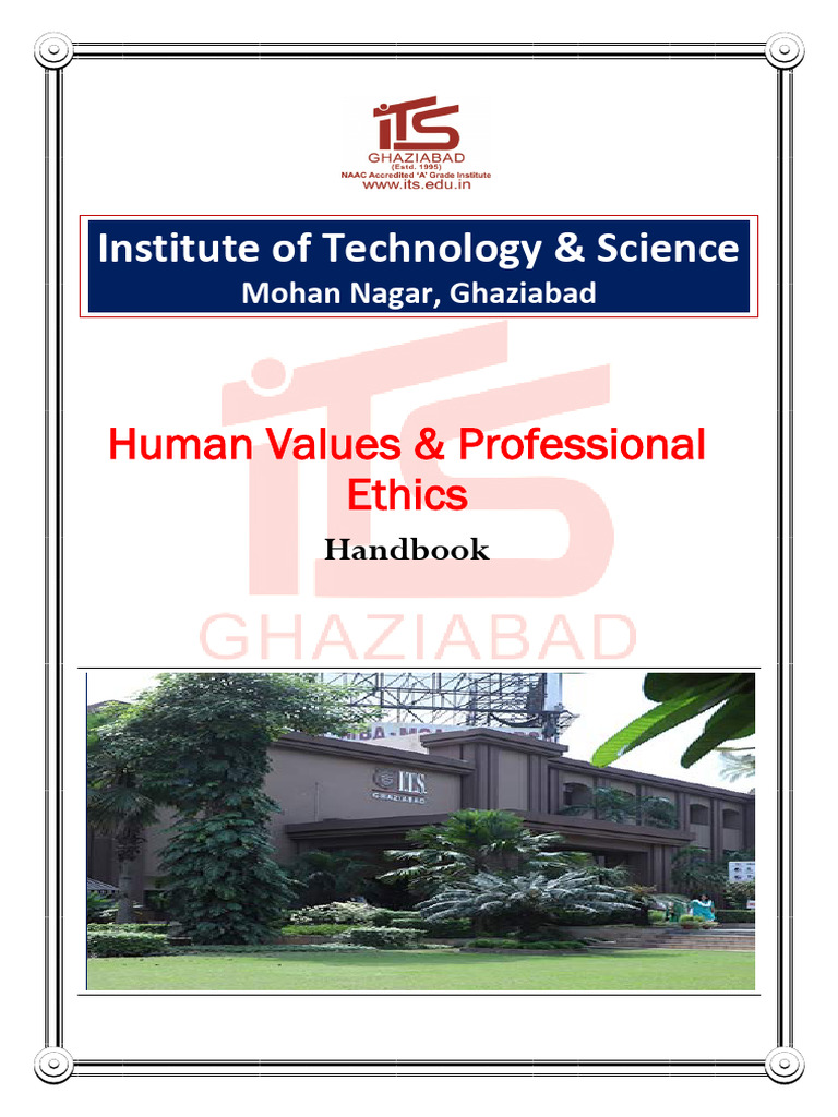 7 I.T.S Handbook-Human-Values-and-Professional-Ethics | PDF | Morality ...