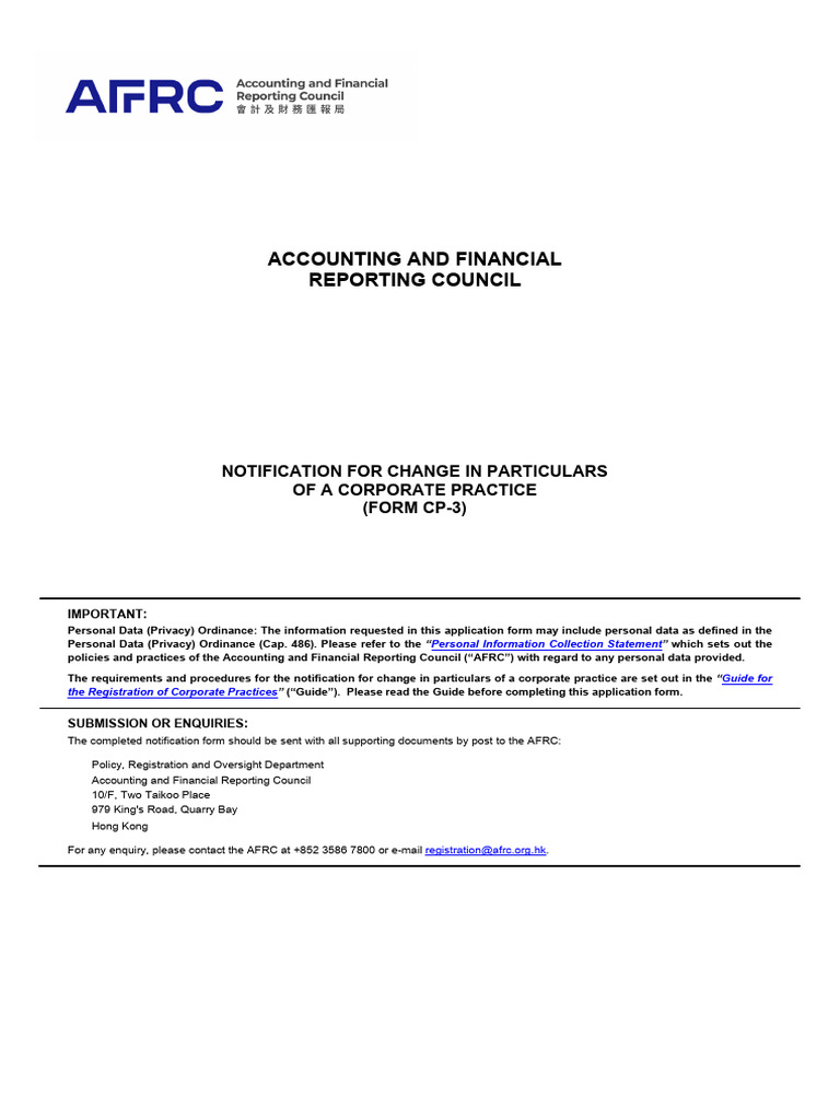 Form Cp 3 Pdf Identity Document Accountant