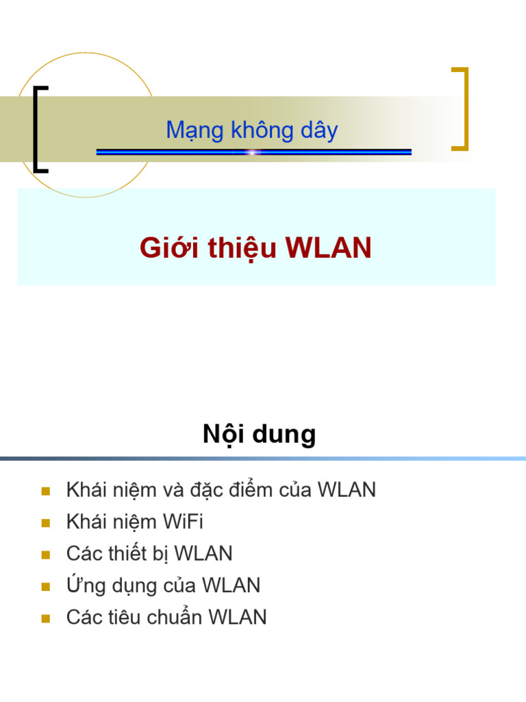 Bai6-Giới Thiệu WLAN | PDF