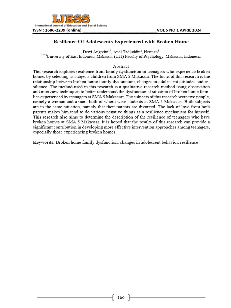 RESILIENCE 11 | PDF | Psychological Resilience | Adolescence