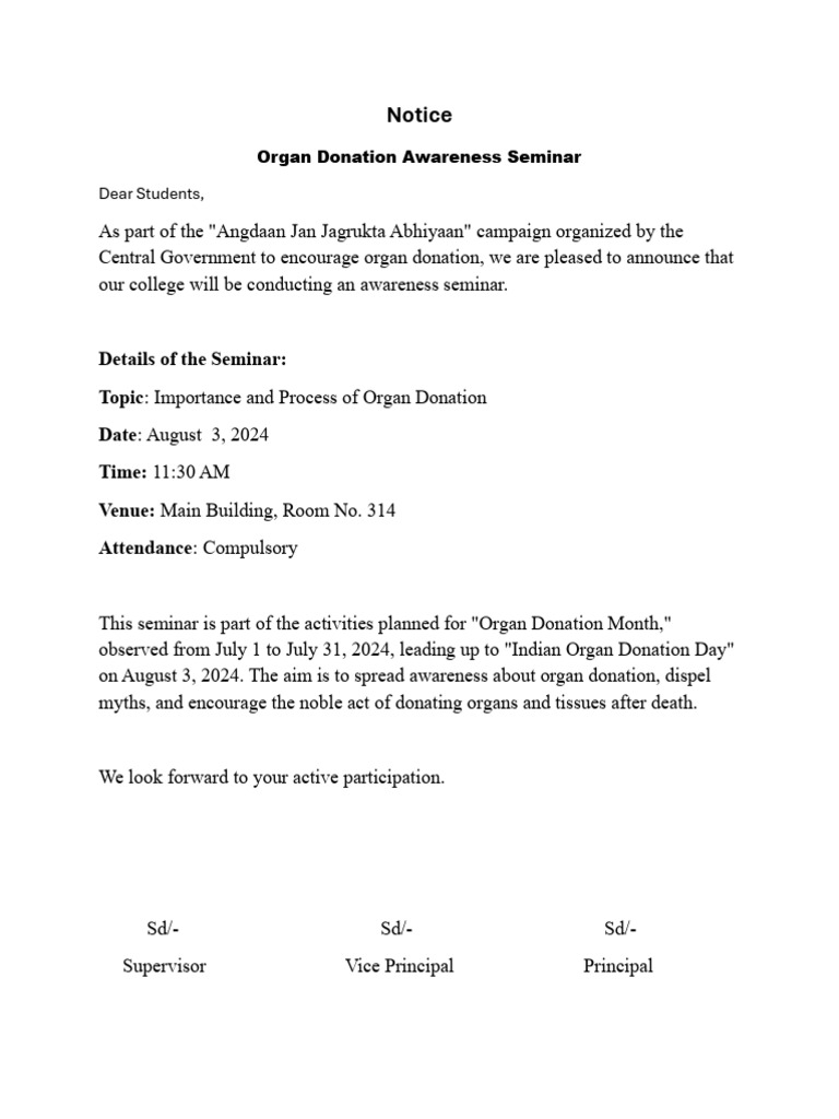 Notice of Seminar | PDF