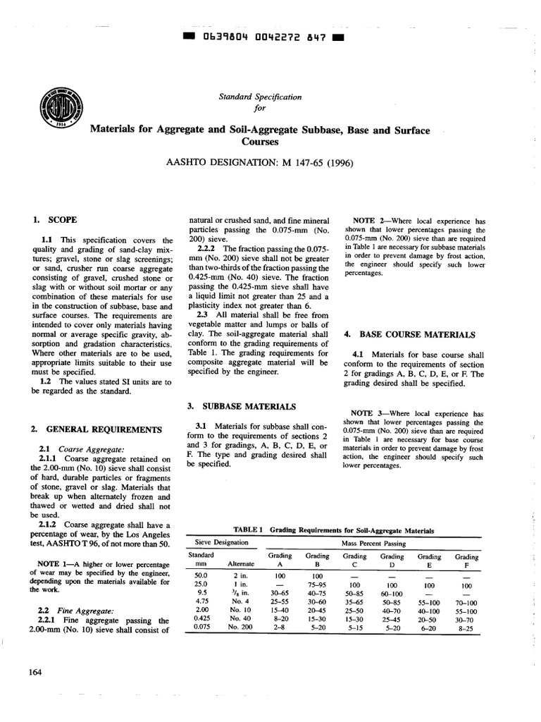 AASTHO-147 - 18TH Ed | PDF