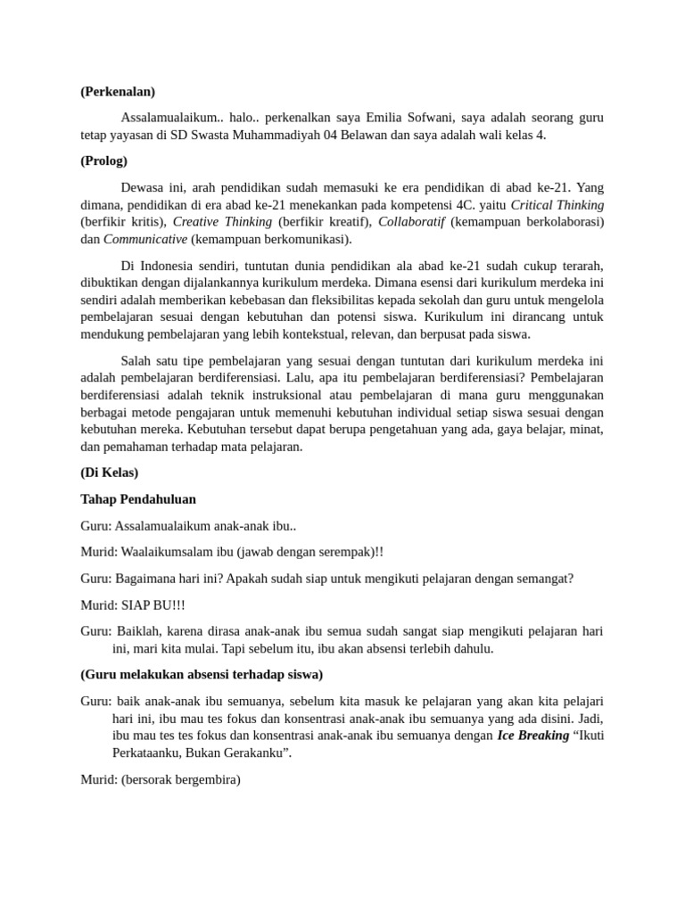 Naskah Syuting | PDF