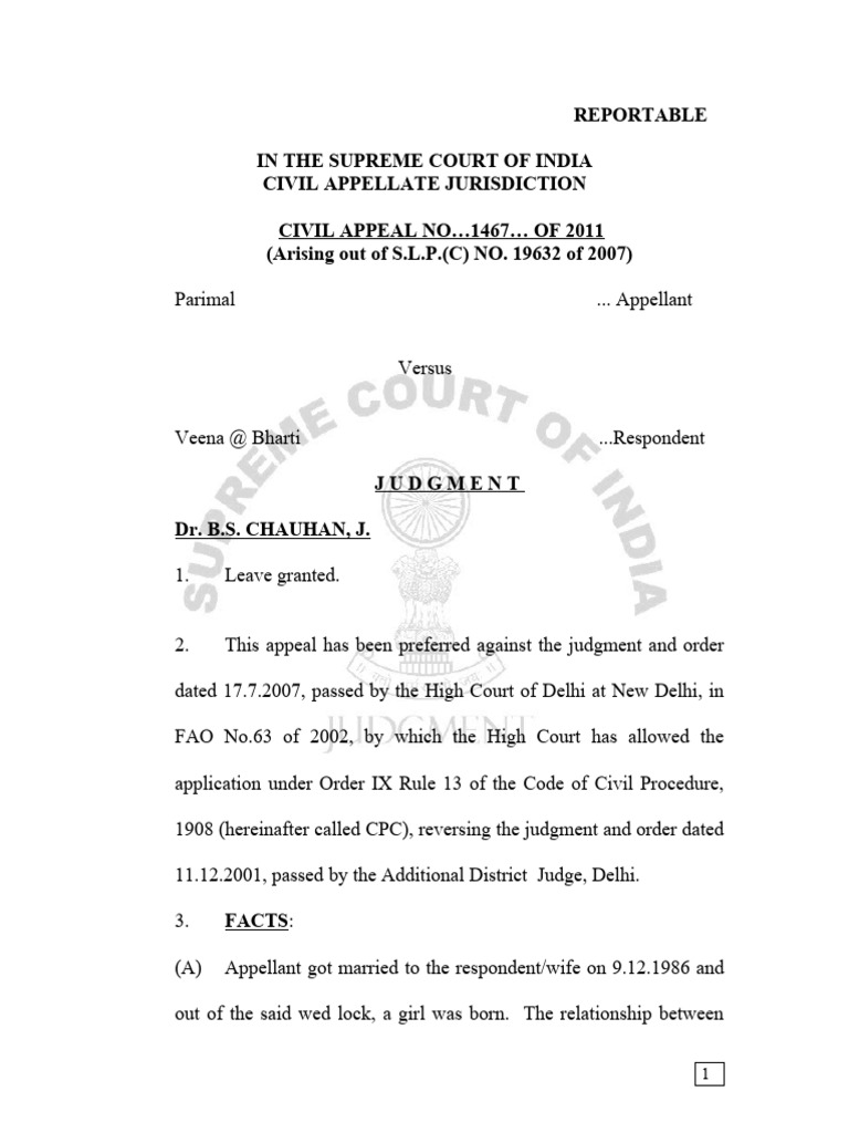 Exparte Order For Set Aside The Court Order | PDF | Judgment (Law) | Appeal