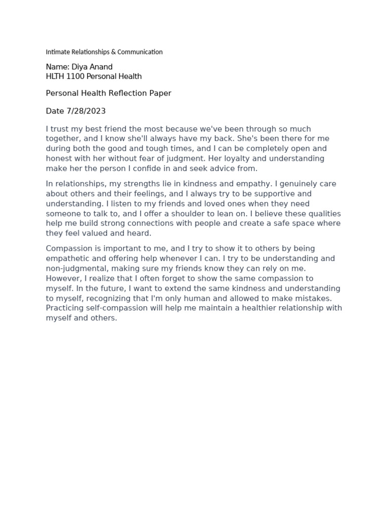 Building Trust in Intimate Relationships | PDF