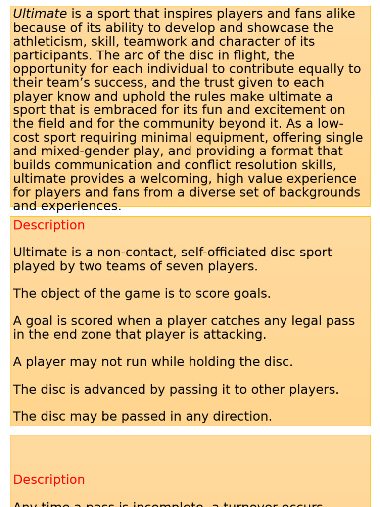 WFDF Ultimate Rules 2025-2028 | PDF | Bias