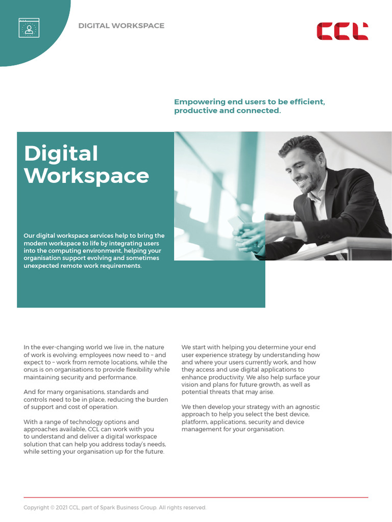 CCL - Digital Workspace Overview | PDF | Cloud Computing | Computing