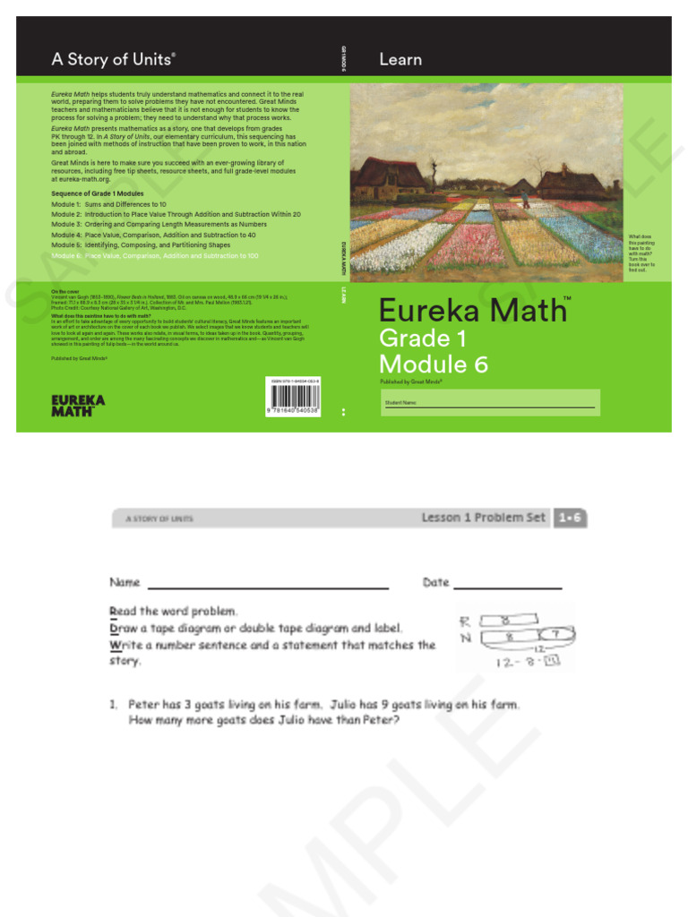 Eureka Math EMLearn_G1 M6_SAMPLE | PDF | Mathematics