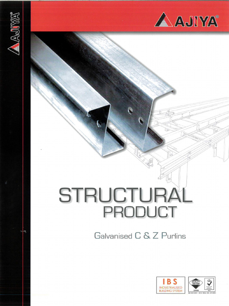 Ajiya Galvanized C-Z Purlin | PDF