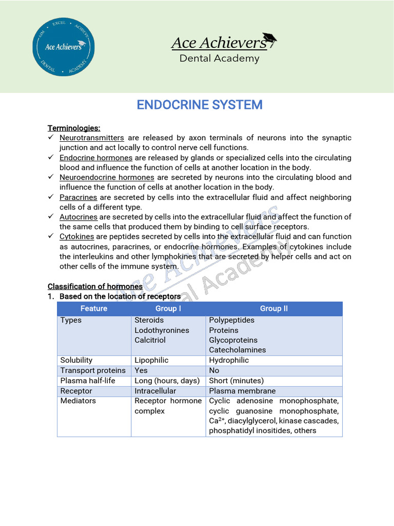 3. Endocrine System | PDF | Menstrual Cycle | Ovary