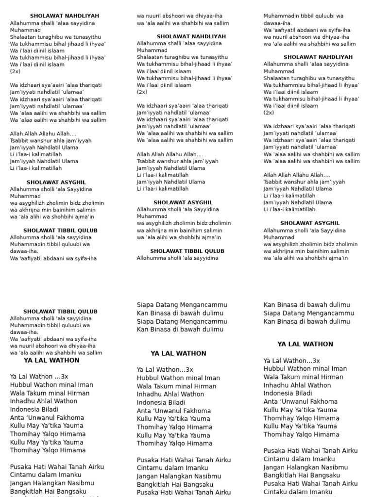 Lagu Pawai HSN 2023 | PDF