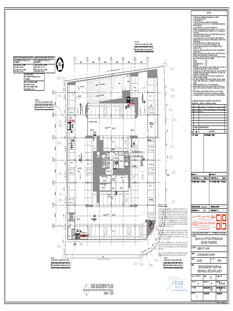 18-505 - M-MV-191 2nd BASEMENT PLAN | PDF | Duct (Flow) | Building ...